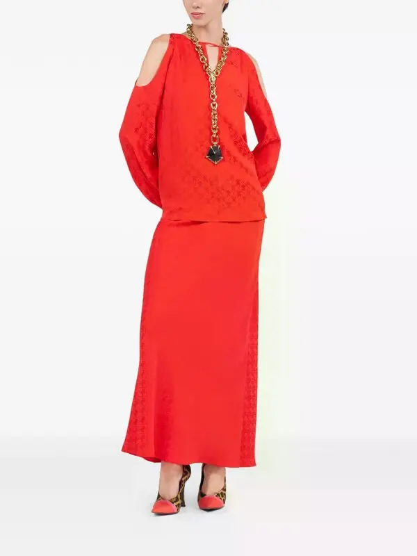 Roberto Cavalli Cut-out Detail Blouse