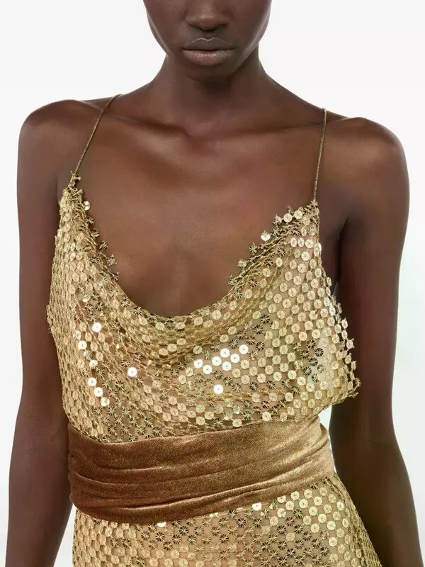 Roberto Cavalli Sequin Maxi Dress