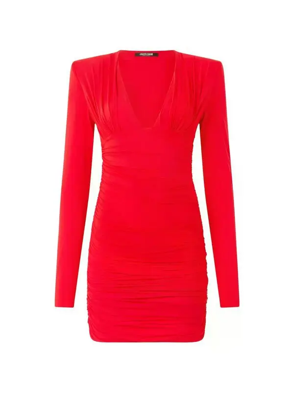 Roberto Cavalli V-neck Mini Dress