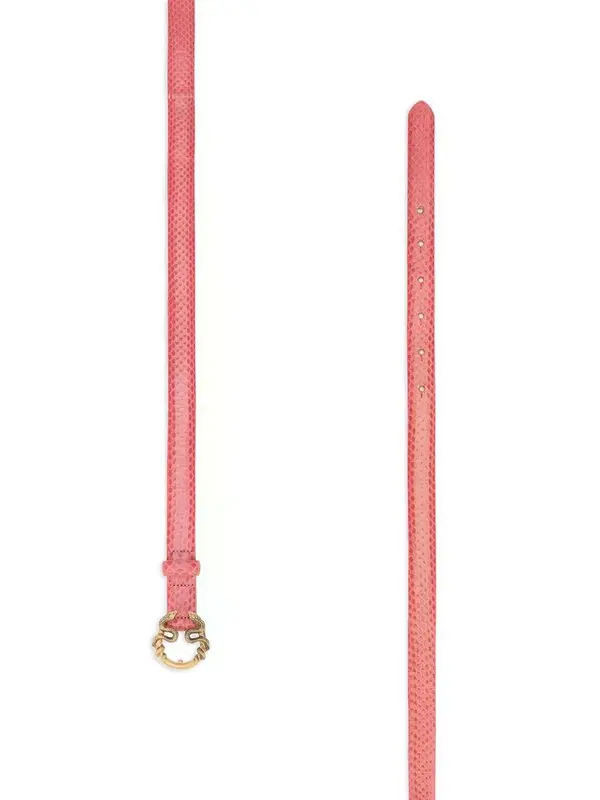 Roberto Cavalli Snake-buckle Belt - Pink