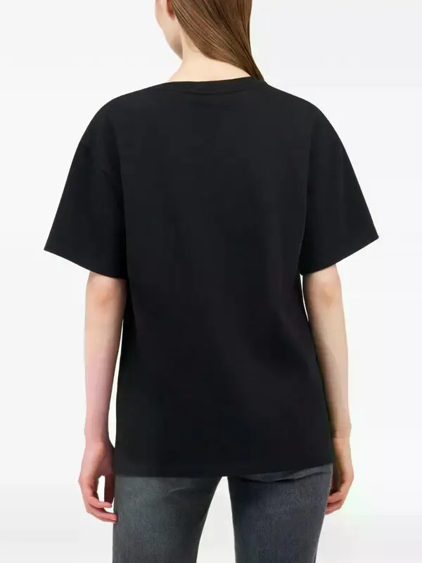 Roberto Cavalli Embroidered Logo T-shirt - Black