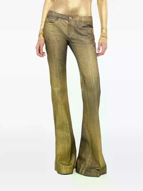 Roberto Cavalli Faded-effect Flared Jeans