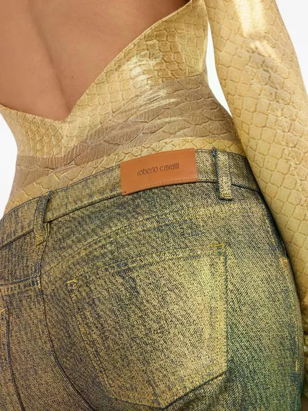 Roberto Cavalli Faded-effect Flared Jeans