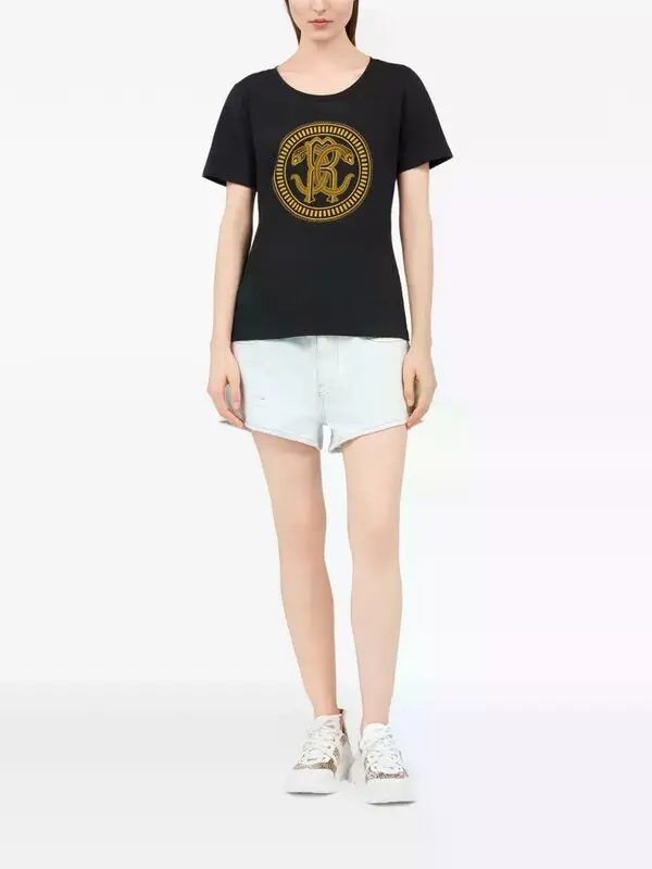 Roberto Cavalli Distressed Denim Shorts