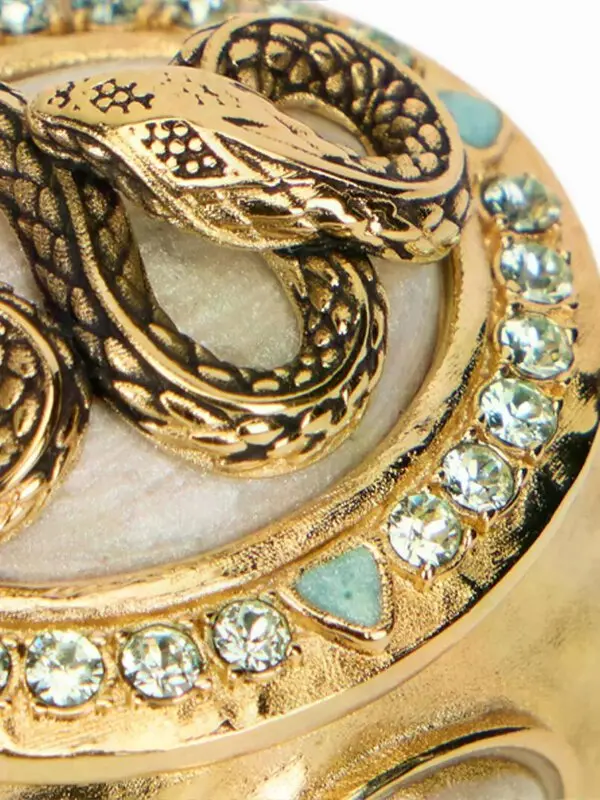 Roberto Cavalli Snake And Gemstone Ring