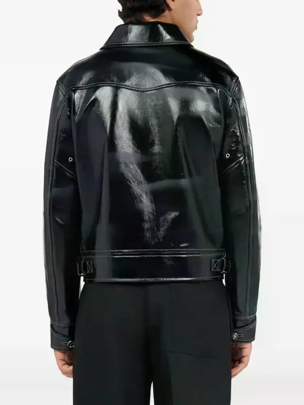 Roberto Cavalli Zip-up Leather Jacket