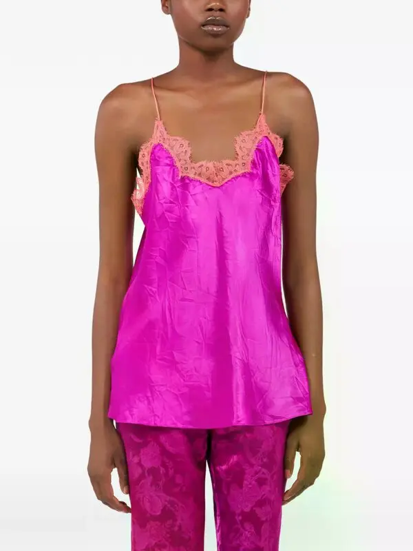 Roberto Cavalli Lace-trim Blouse