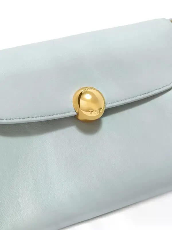 Furla Sfera Trapezoidal Leather Mini Bag - Blue