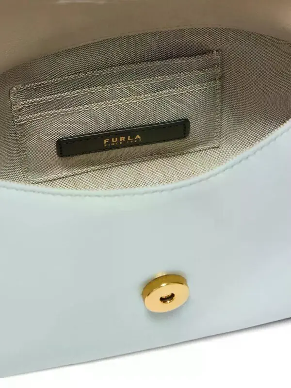 Furla Sfera Trapezoidal Leather Mini Bag - Blue