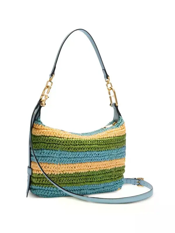 Furla Striped Chain Shoulder Bag