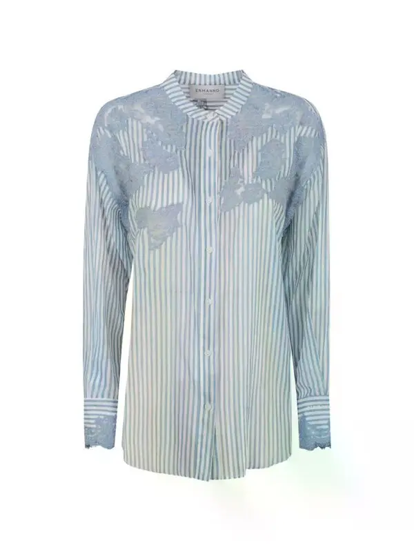 Ermanno Scervino Striped Lace Shirt