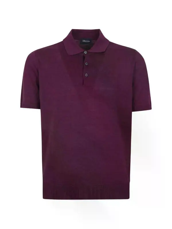 DRUMOHR Buttoned Polo Shirt - Purple