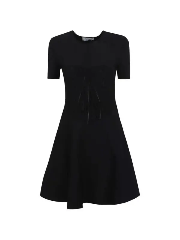 Alexander McQueen Ribbed A-line Dress