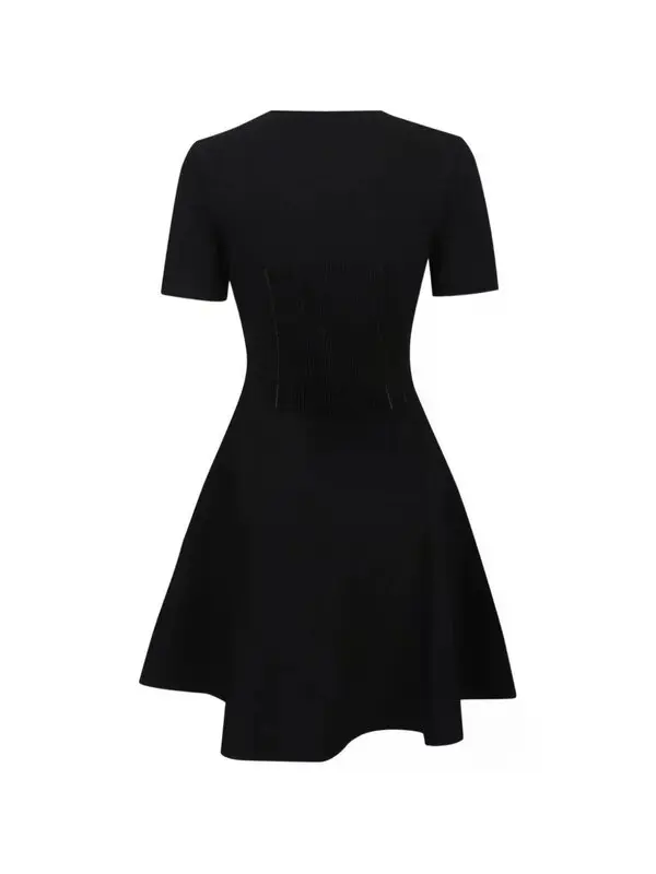 Alexander McQueen Ribbed A-line Dress