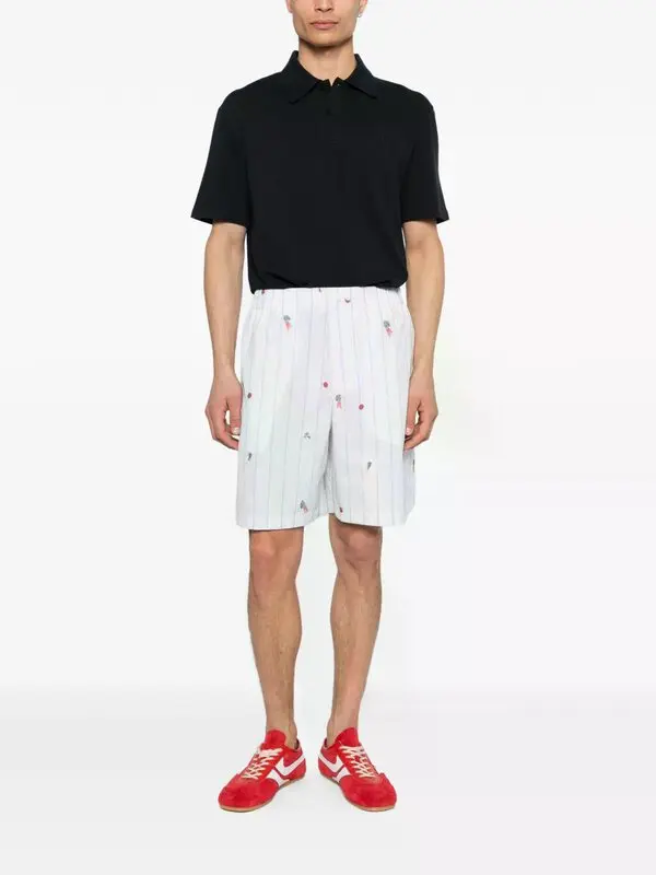 Loewe Embroidered-logo Polo Shirt - Blue