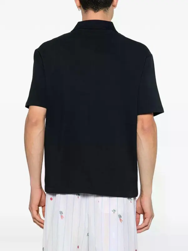 Loewe Embroidered-logo Polo Shirt - Blue