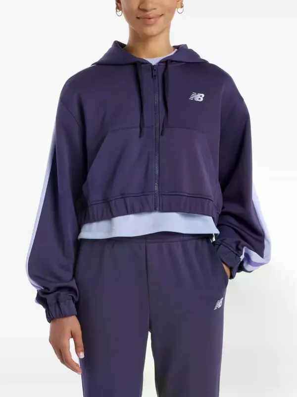 NEW BALANCE Striped Zip Jacket - Purple