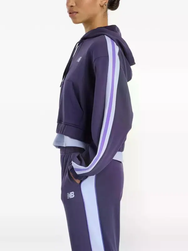 NEW BALANCE Striped Zip Jacket - Purple