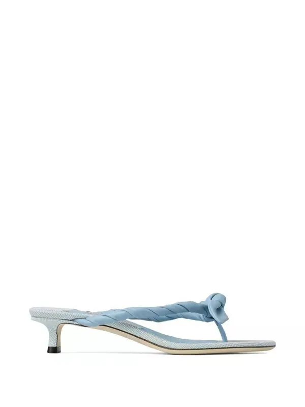 JIMMY CHOO Liss Heeled Thong Sandals - Blue