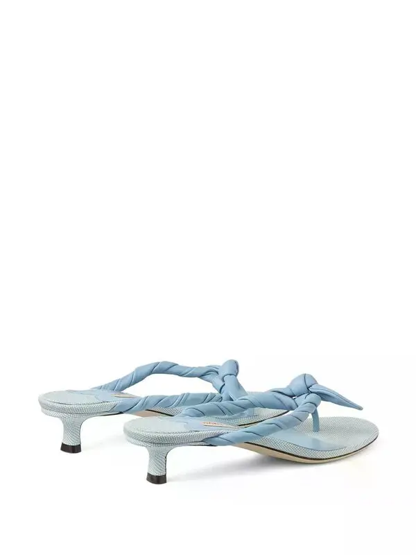 JIMMY CHOO Liss Heeled Thong Sandals - Blue