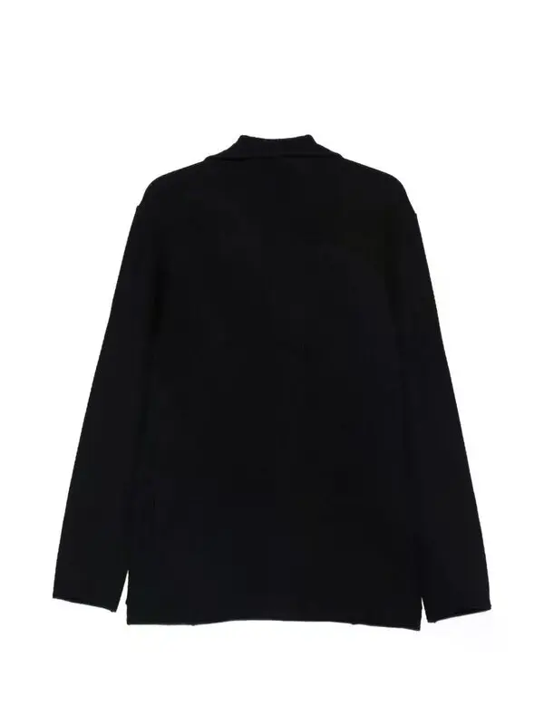 Giorgio Armani Long-sleeve Buttoned Blazer - Blue
