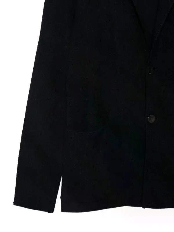 Giorgio Armani Long-sleeve Buttoned Blazer - Blue