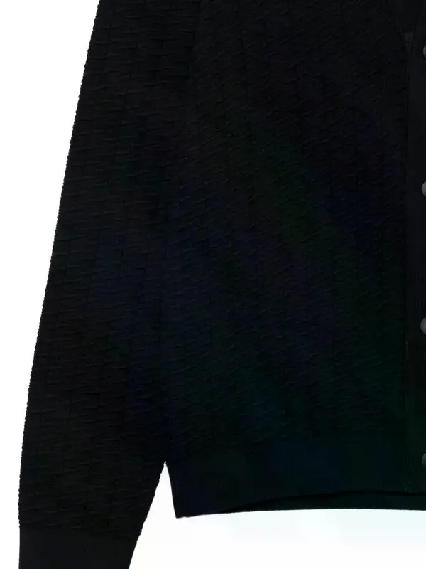 Giorgio Armani Textured Buttoned Cardigan