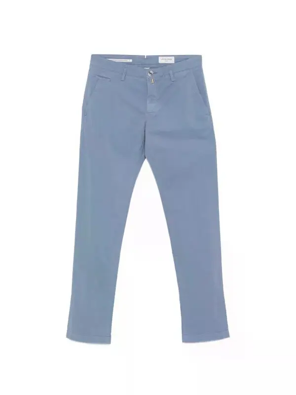 Jacob Cohen Logo-patch Trousers - Blue