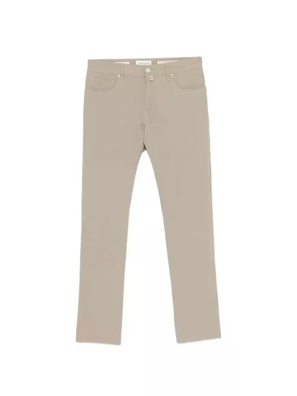 Jacob Cohen Logo-patch Trousers - Neutrals