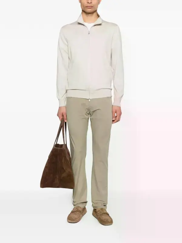 Jacob Cohen Logo-patch Trousers - Neutrals