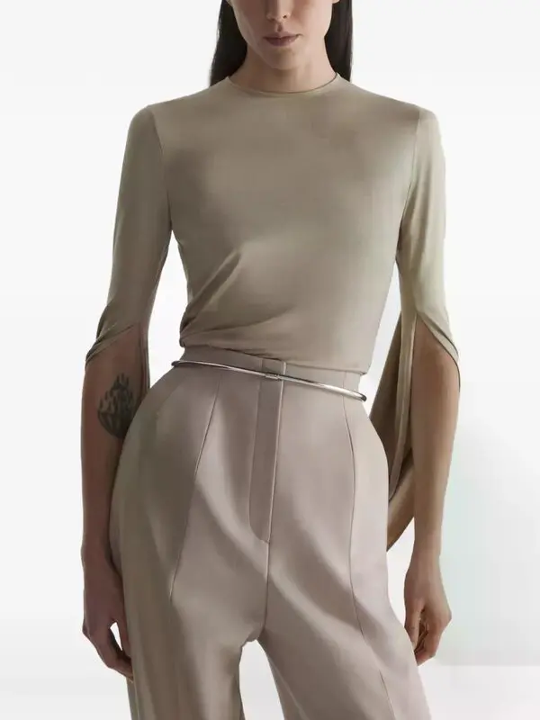 MUGLER Cascade Loop T-shirt - Neutrals