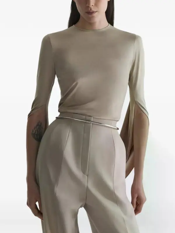 MUGLER Cascade Loop T-shirt - Neutrals
