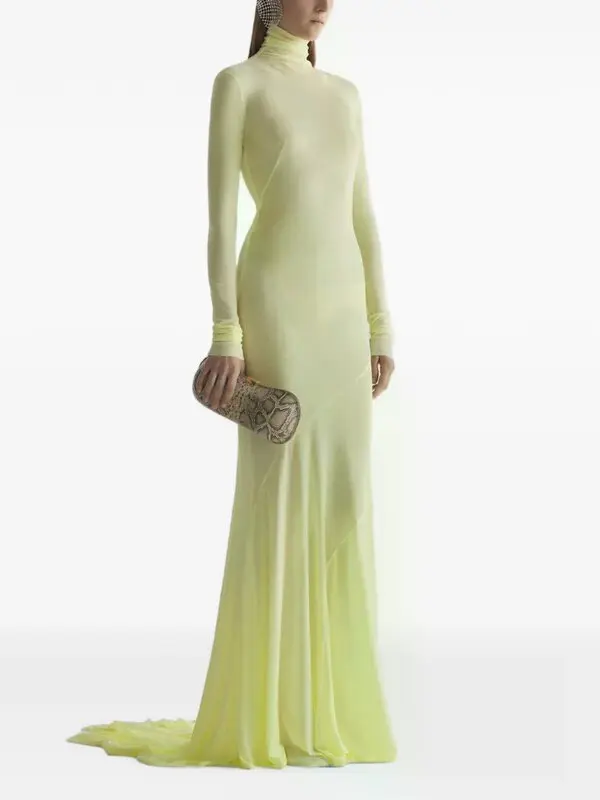 MUGLER Turtleneck Gown