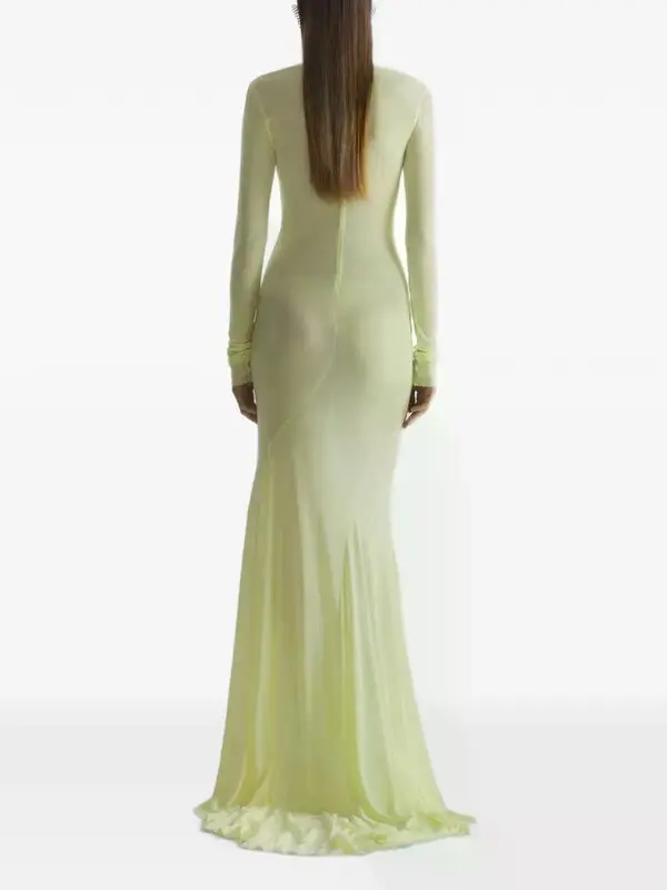 MUGLER Turtleneck Gown