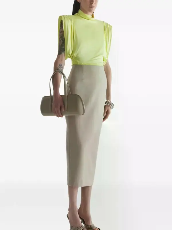 MUGLER Jersey Blouse - Green