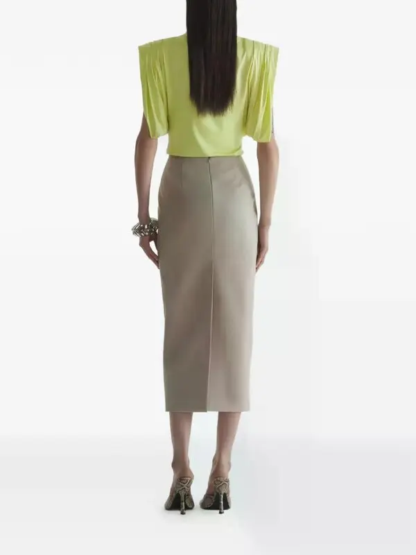MUGLER Jersey Blouse - Green