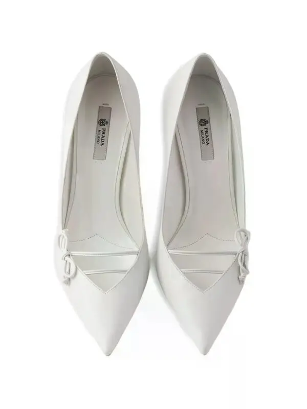 Prada Leather Pointed Toe Pumps