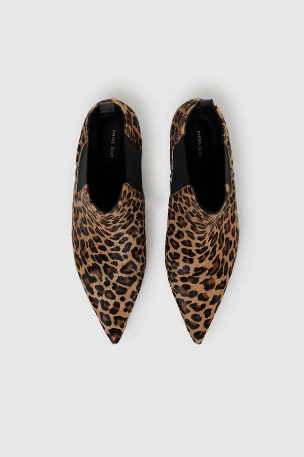 ANINE BING Stevie Calf Hair Boots - Leopard