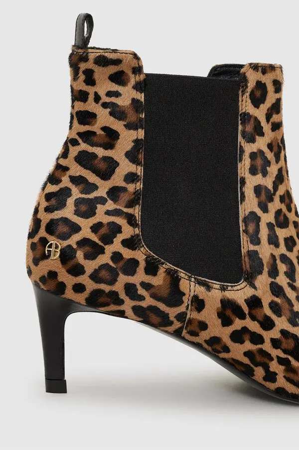 ANINE BING Stevie Calf Hair Boots - Leopard