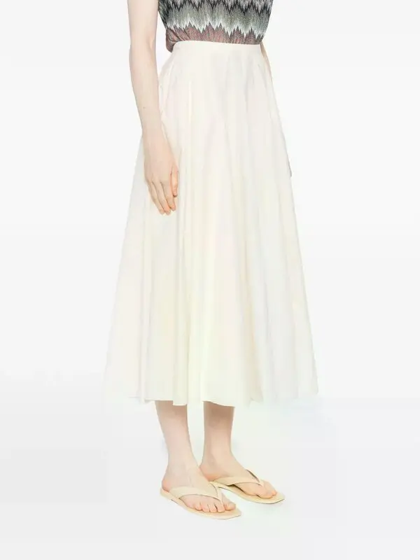 FORTE_FORTE Gathered Midi Skirt