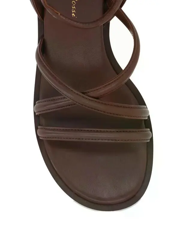 GIANVITO ROSSI Platform Strappy Sandals - Brown