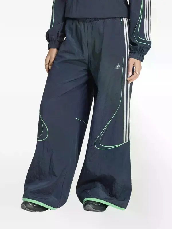 Adidas Wide Leg Stripe Trousers
