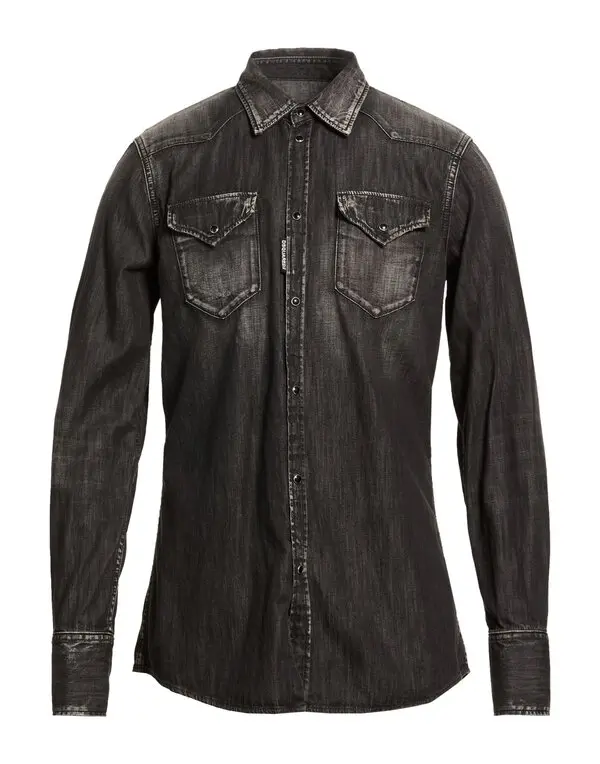 Dsquared2 Denim Shirt Size Cotton - Black
