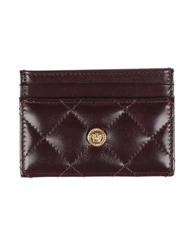 Versace Cardholder Burgundy Calfskin - Red