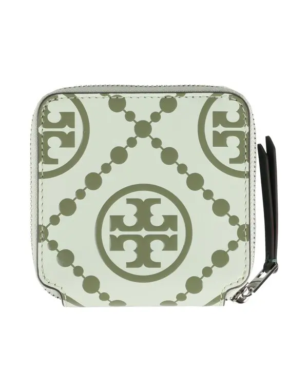 Tory Burch Wallet Textile Fibers - Green
