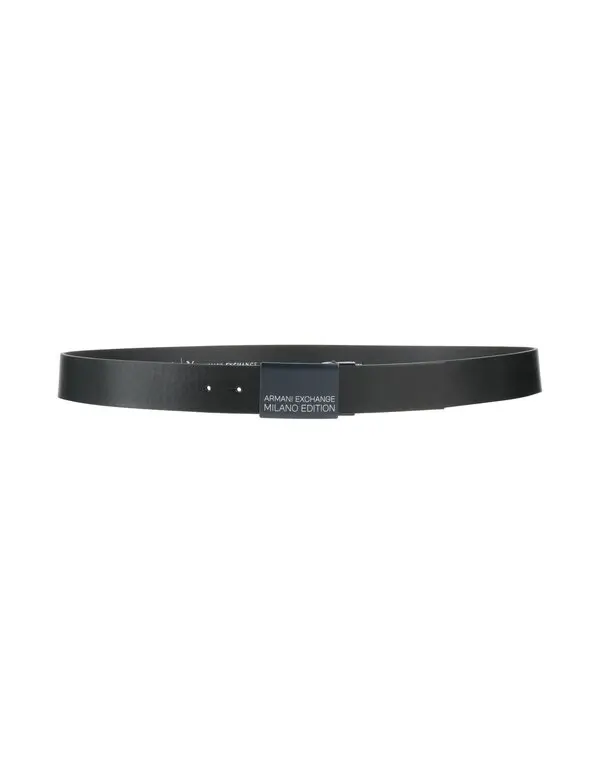 Armani Exchange Leather Belt - Black