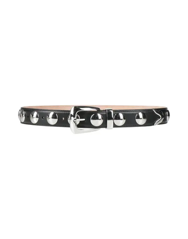 Khaite Leather Belt With Studs