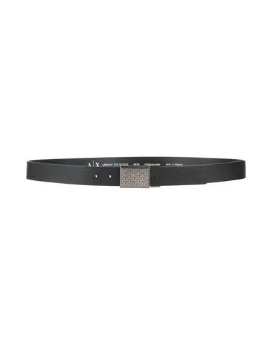 Armani Exchange Leather Fibre Belt - Blue