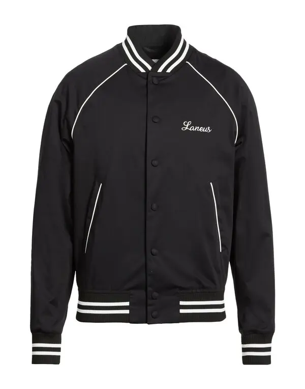 LANEUS Varsity Jacket With Embroidered Logo
