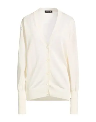 Fabiana Filippi Cardigan In Linen And Silk - Cream